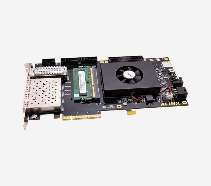 XILINX Kintex7 光纤 PCIE FMC LPC FPGA开发板7K325 XC7K325 黑金 ALINX AX7325B ...