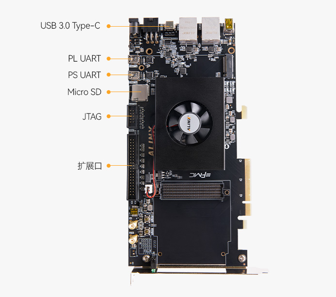 AMD Xilinx Zynq UltraScale+ MPSoC PCIE AI FPGA开发板 XCZU11EG Z11-P-ALINX ...