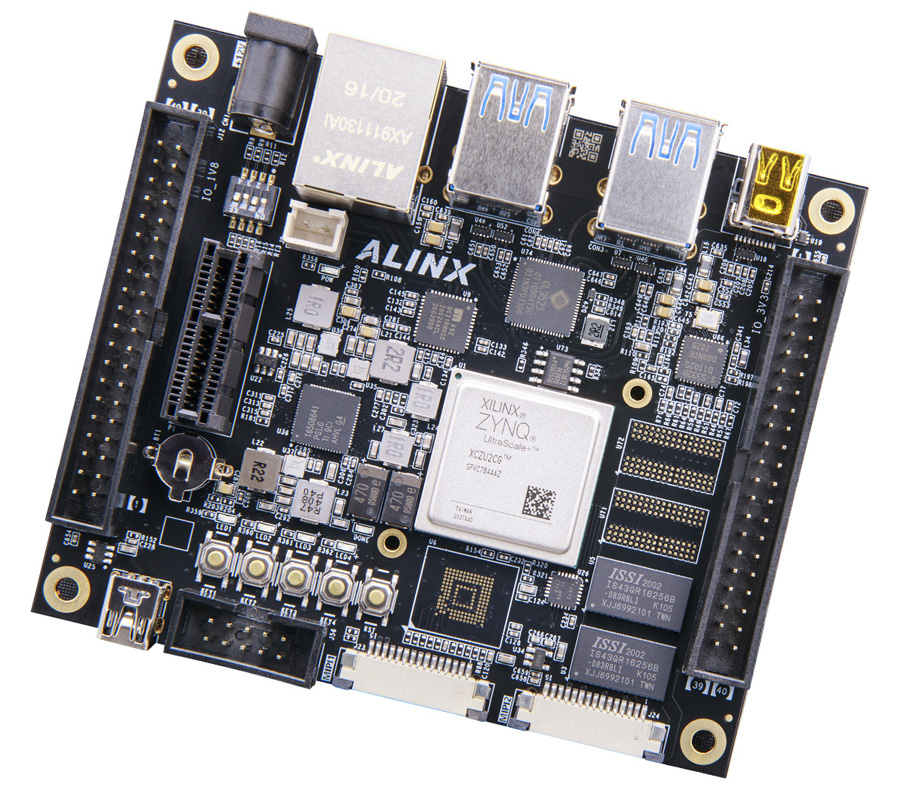 Xilinx Zynq UltraScale+ MPSoC AI 智能 FPGA开发板 XUZU2CG AXU2CGA-ALINX - 芯驿 ...