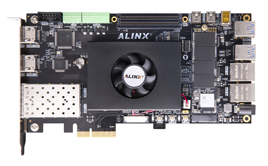 Xilinx Zynq UltraScale+ MPSoC AI PCIe FPGA开发板 ZU4EV XCZU4EV AXU4EVB-P ...