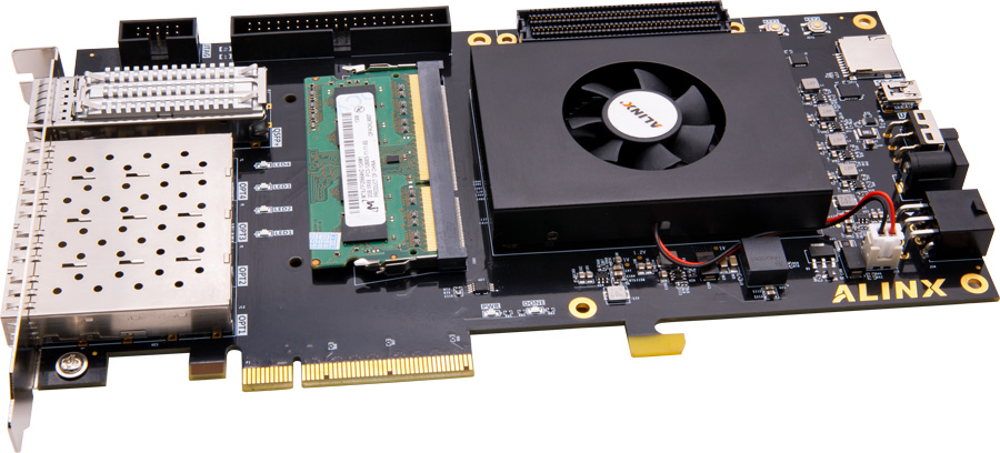 XILINX Kintex7 光纤 PCIE FMC LPC FPGA开发板7K325 XC7K325 黑金 ALINX AX7325B ...