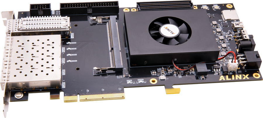 XILINX Kintex7 光纤 PCIE FMC LPC FPGA开发板7K325 XC7K325 黑金 ALINX AX7325B ...