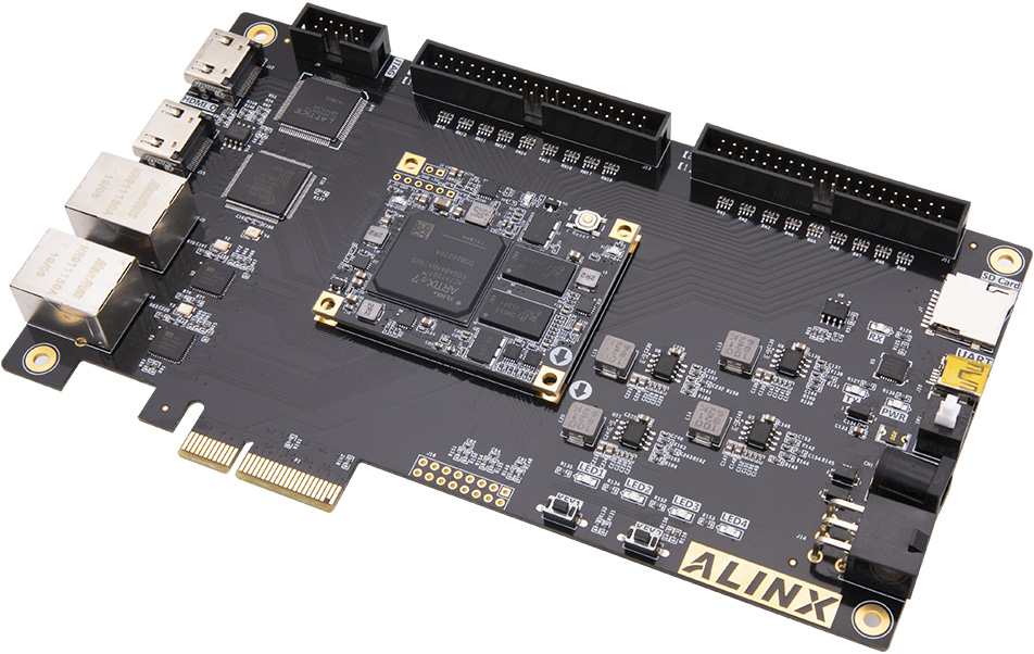 Xilinx Artix7 FPGA开发板 PCIE XC7A100T AX7103-ALINX - 芯驿电子科技（上海）有限公司 AMD ...